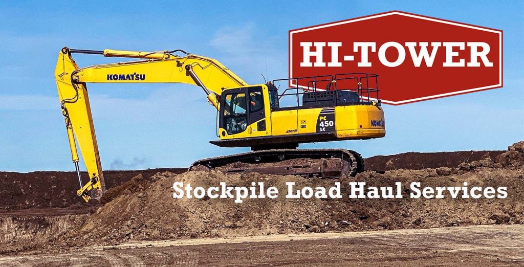 Stockpile Load and Haul Services - High-Capacity - Hi-Tower